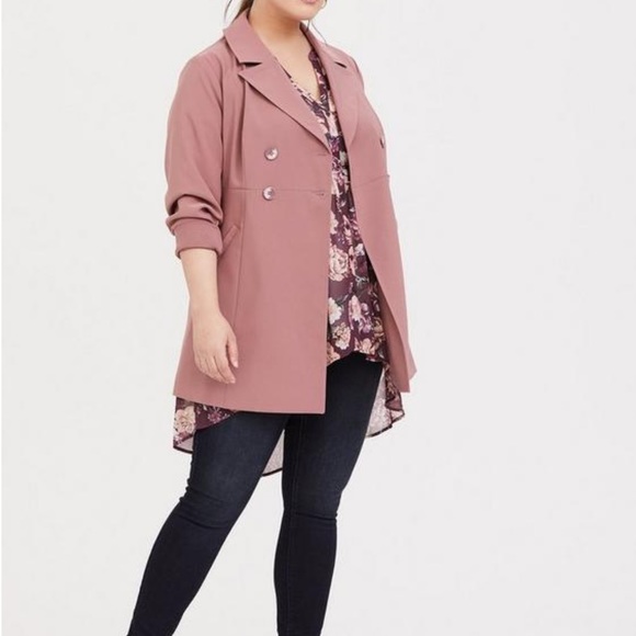 torrid | Jackets & Coats | Torrid Twill Aline Trench Coat Size 3 | Poshmark
